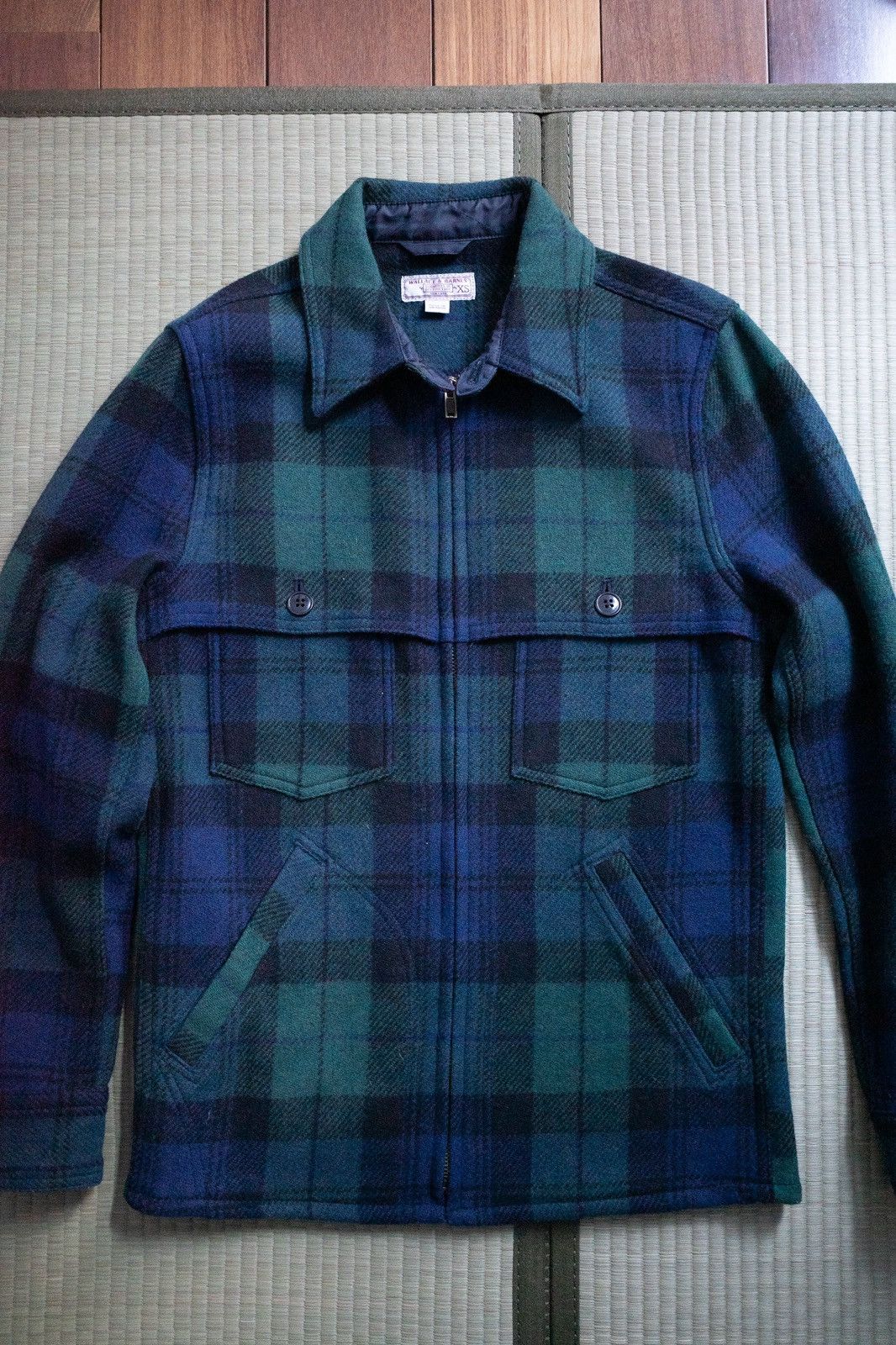 J.Crew × Wallace & Barnes Wallace & Barnes wool-blend zip shirt-jacket ...