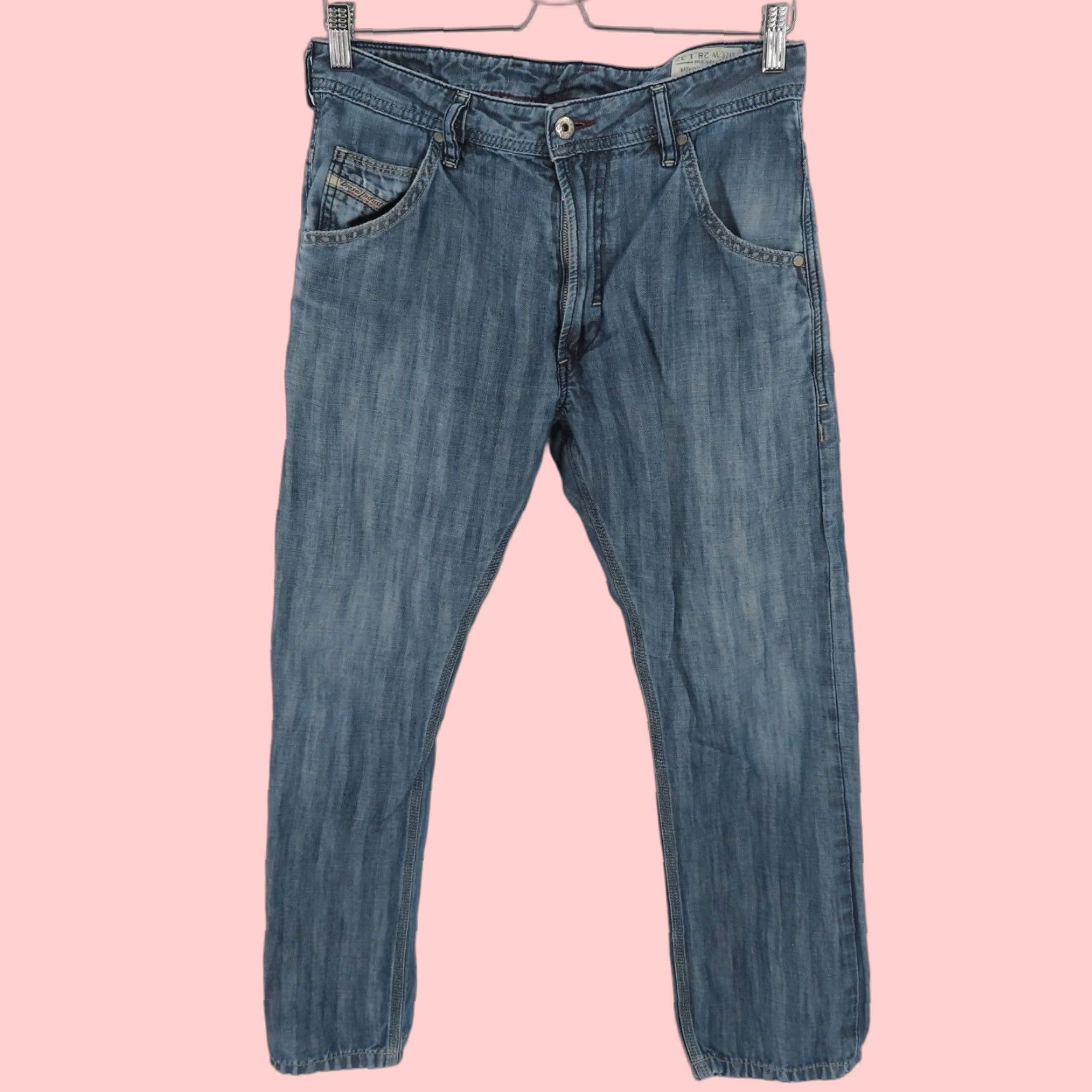 Diesel Diesel Slim Carrot Jeans 28 Blue Distressed 90s Mens | Grailed