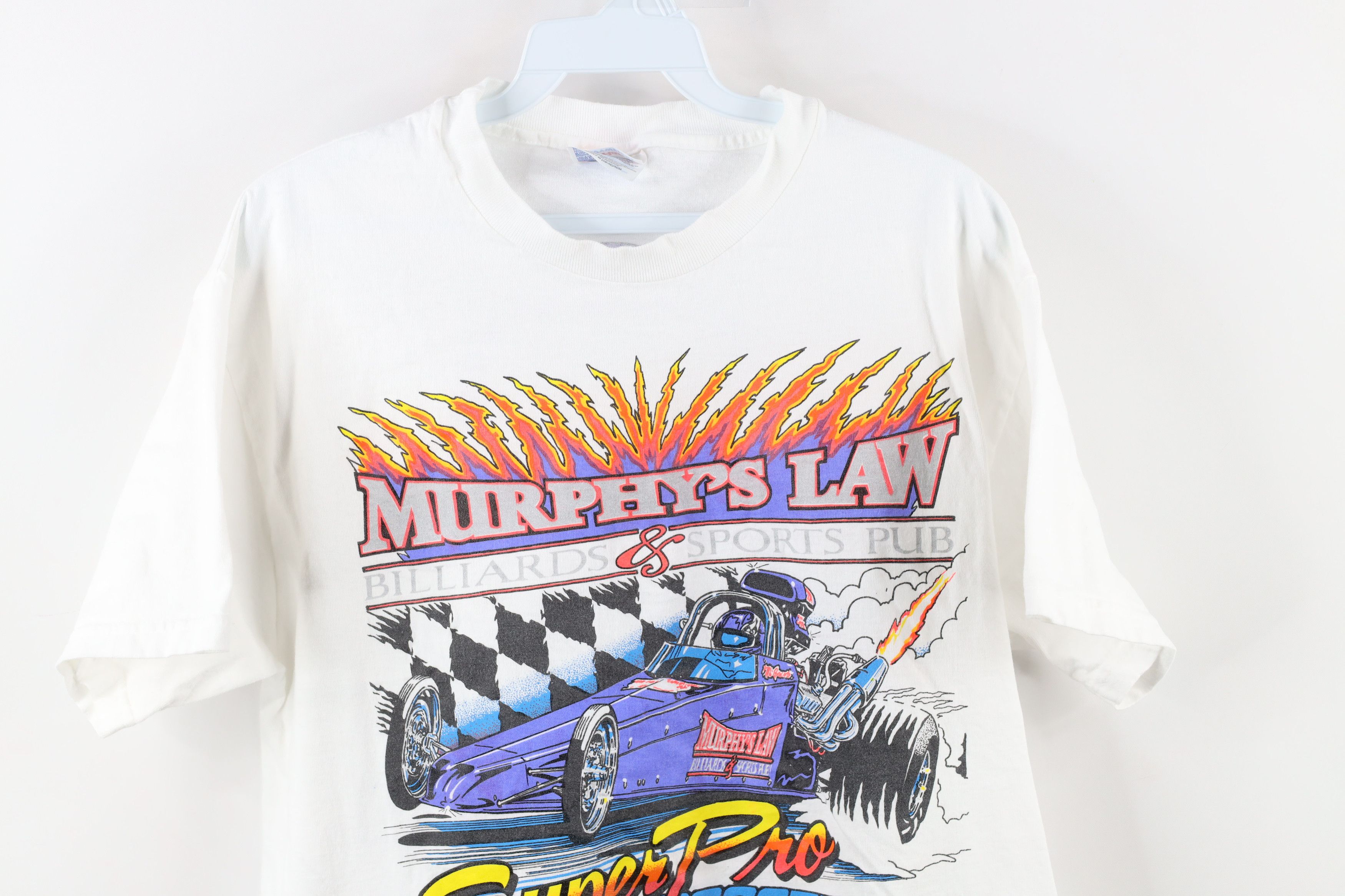 Vintage Vintage Super Pro Dragster Racing Fire Flames T-Shirt | Grailed