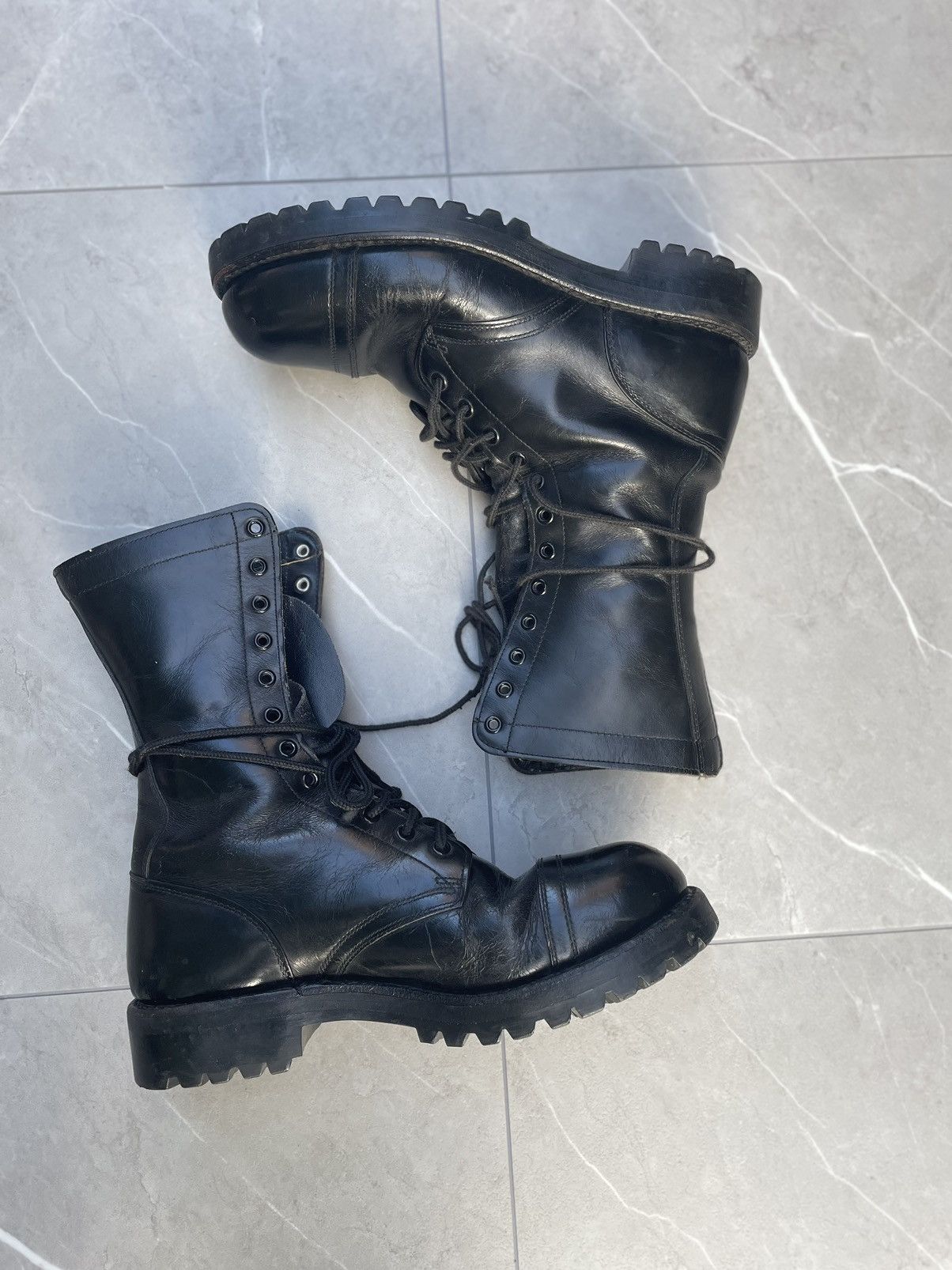 Hot 1980s combat boots Deals Vintage 1980s Vintage Military Black ...