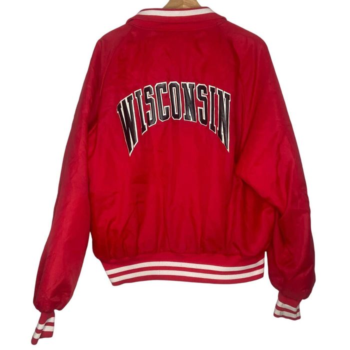 Vintage Vintage Wisconsin Red Bomber Jacket | Grailed