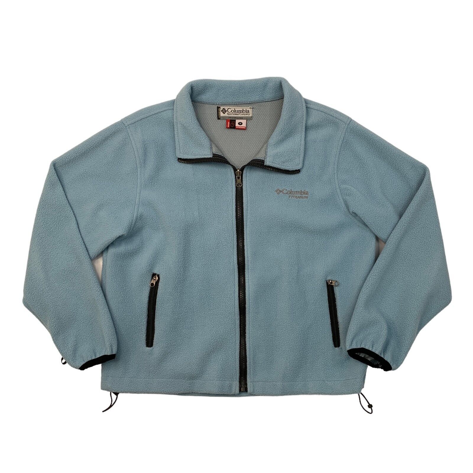Vintage Columbia INNER Fleece Jacket Men M Medium Delft Blue Titanium ...