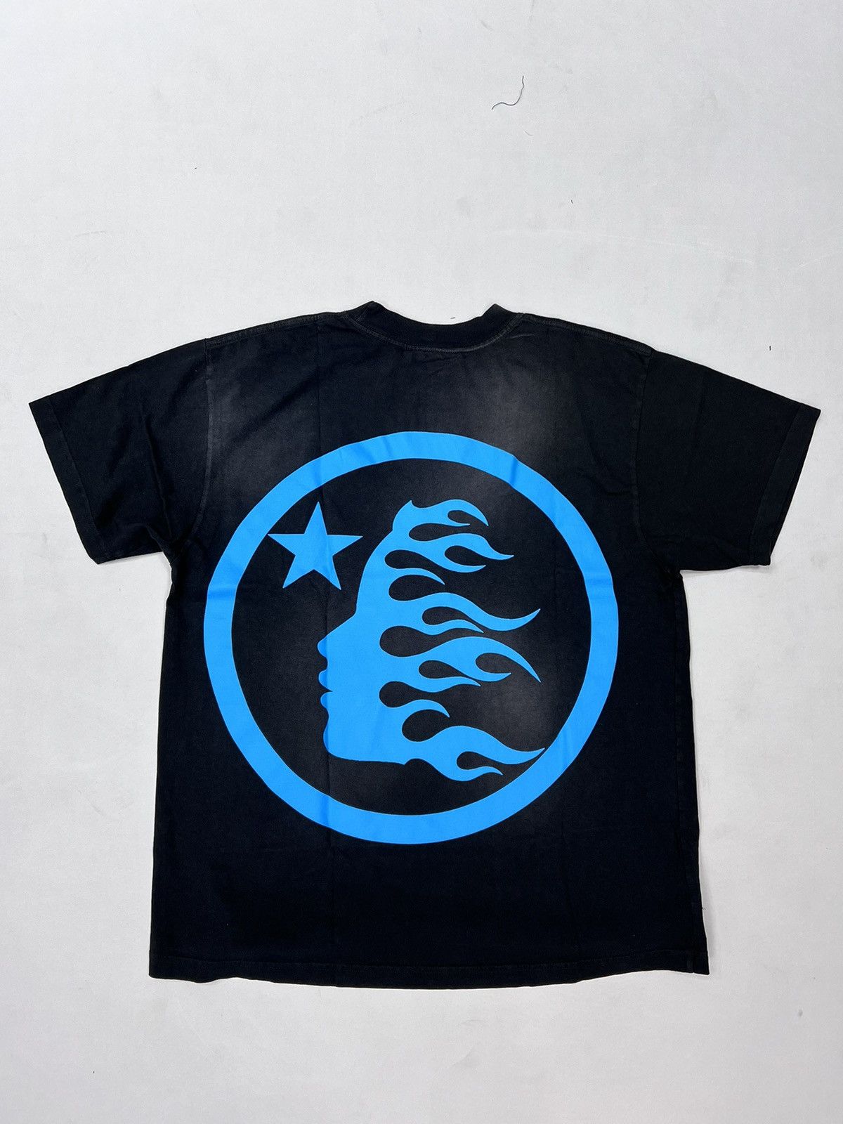 HELLSTAR Hellstar Classic T-Shirt (Regular Logo) Black/Blue | Grailed