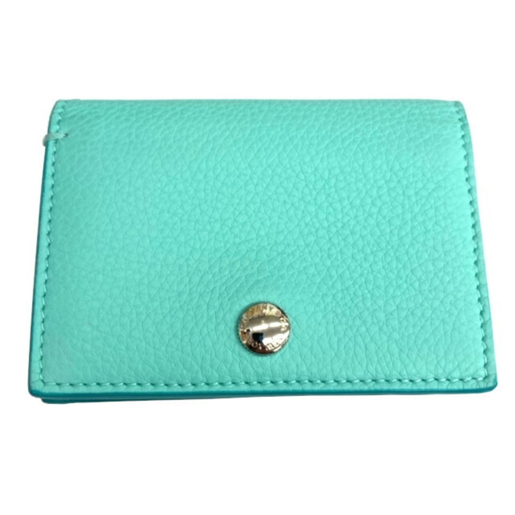 Tiffany & Co. Tiffany & Co. Vertical Field Card Case Leather Blue ...