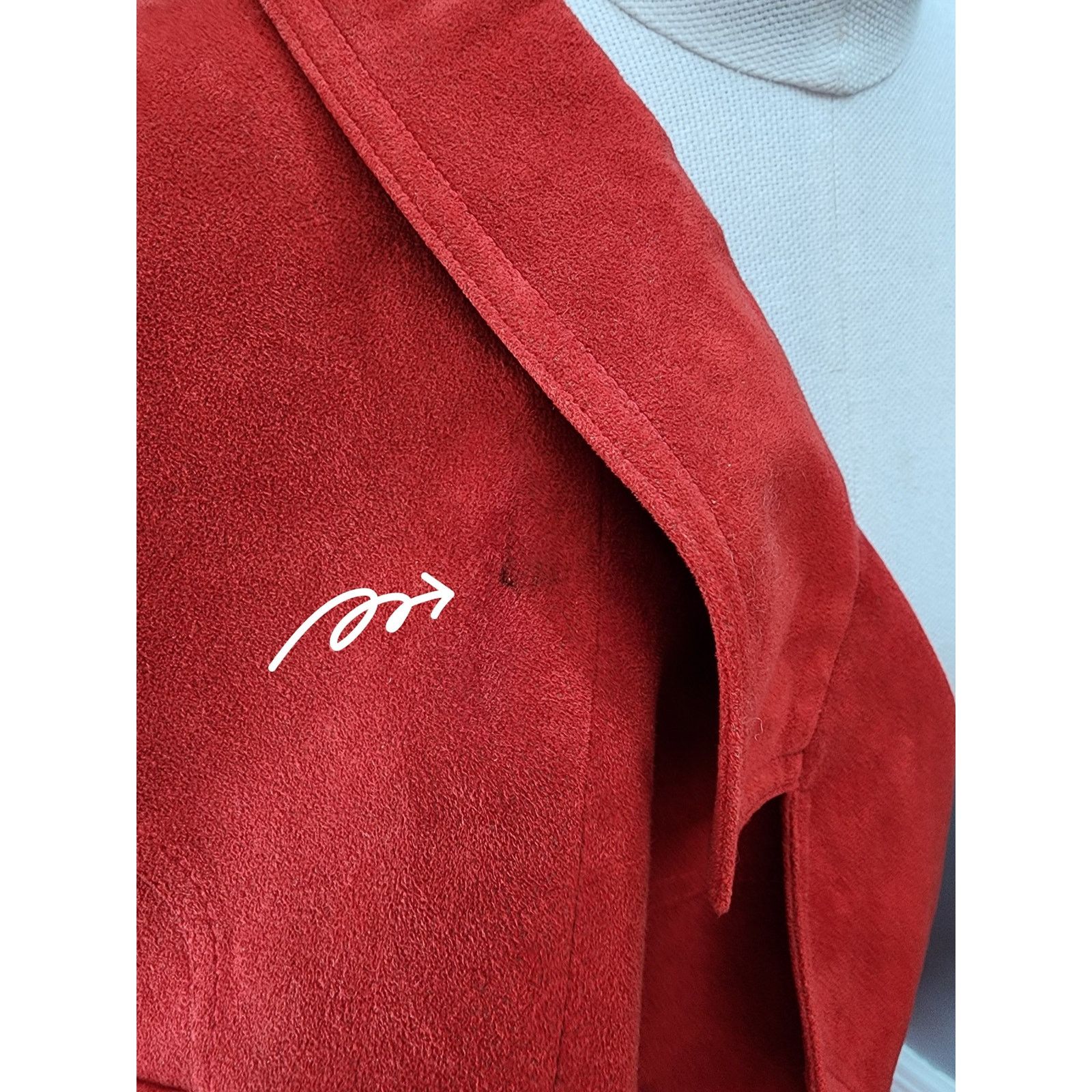 Vintage 80s Vintage Red Ultrasuede All Weather Coat - L | Grailed