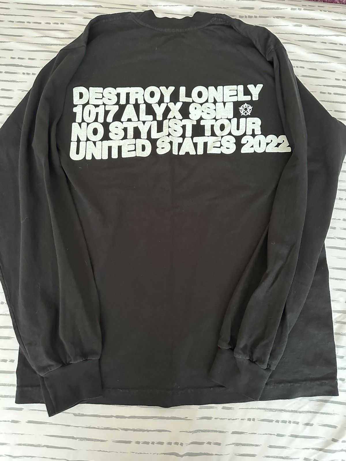 Streetwear Destroy Lonely Alyx No Stylist Tour 2022-23 Long Sleeve ...