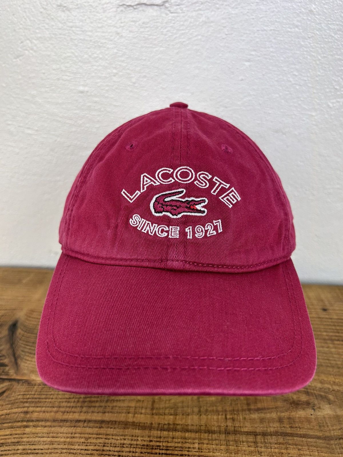 Lacoste Lacoste Since 1927 Center Logo Garment Dyed OS Cap | Grailed