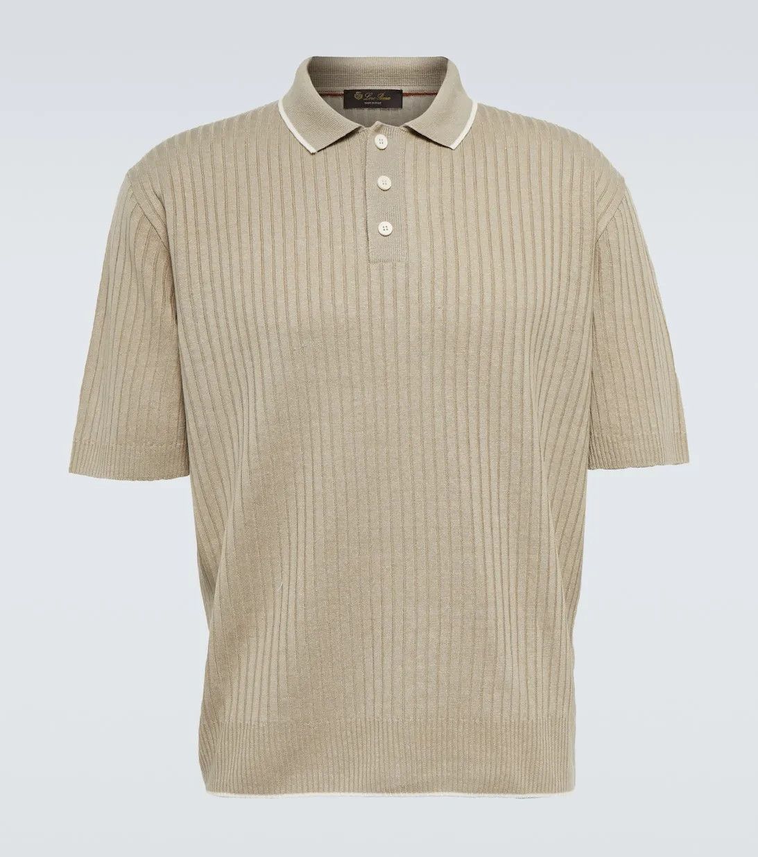 Loro Piana o1w1db10224 Polo Shirt in Raw Linen | Grailed