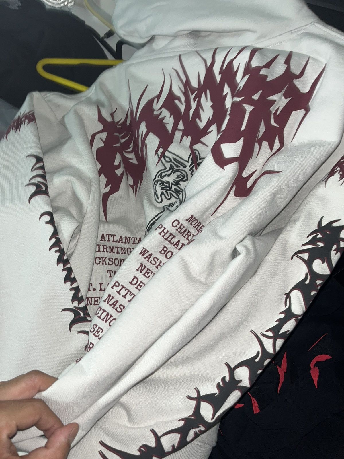 Revenge Metal City Morgue Cement Hoodie | Grailed