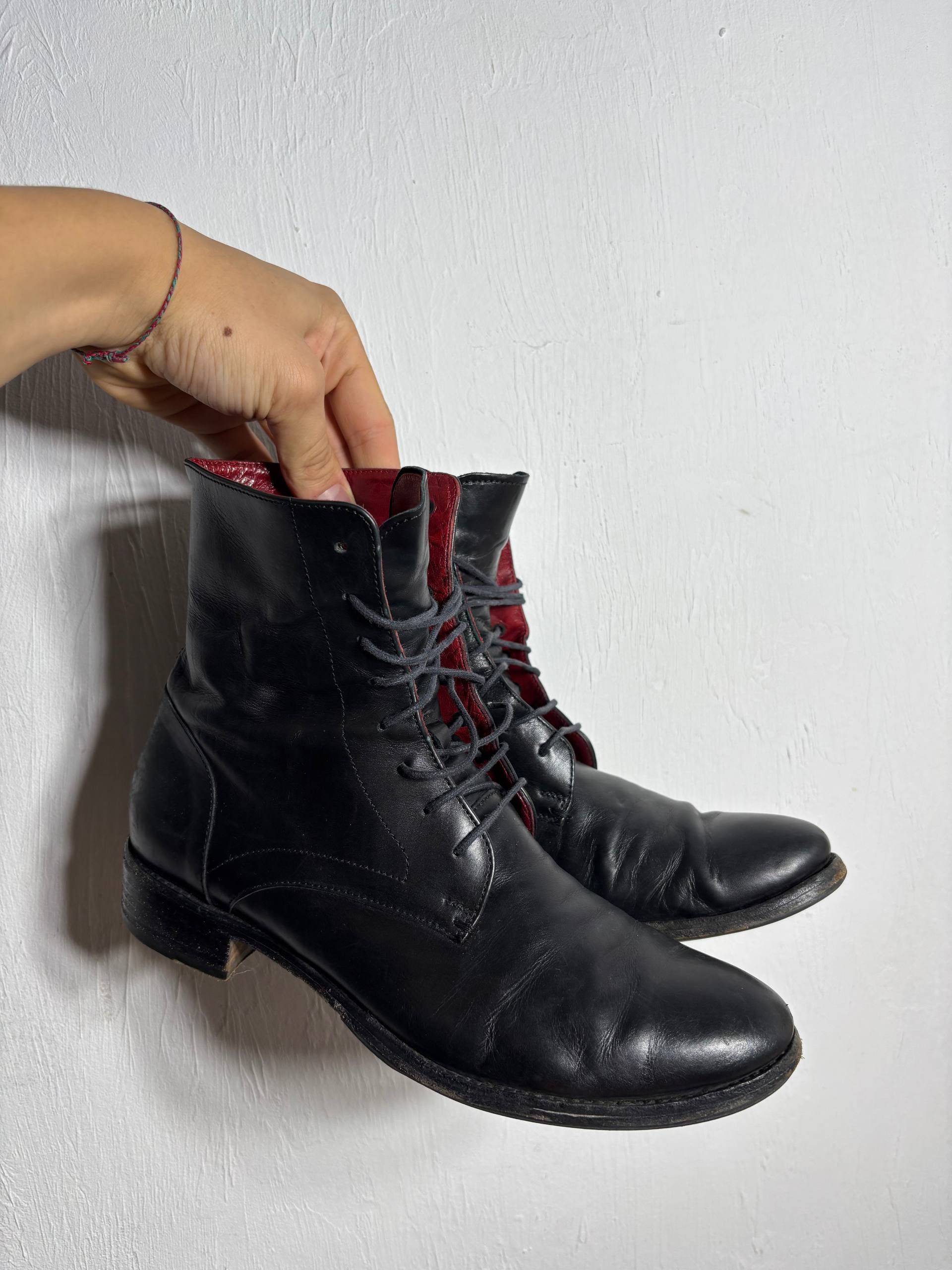 A.S.98 Fade AS 98 GUIDI style !RARE Ankle Archive Leather Boots | Grailed