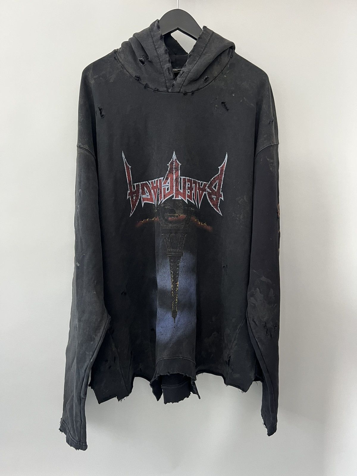Balenciaga Balenciaga Paris Moon Upside Down Hoodie | Grailed