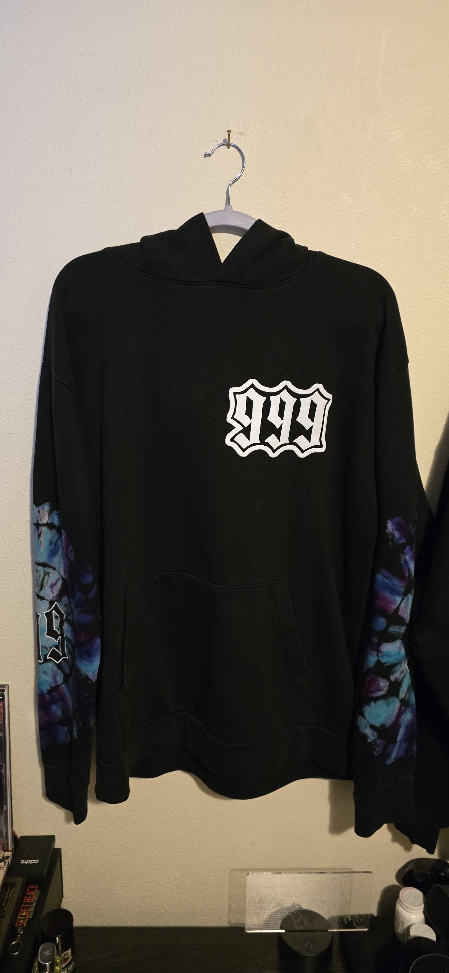 999 Club juice wrld Ice Dye Blue Aurora | Grailed