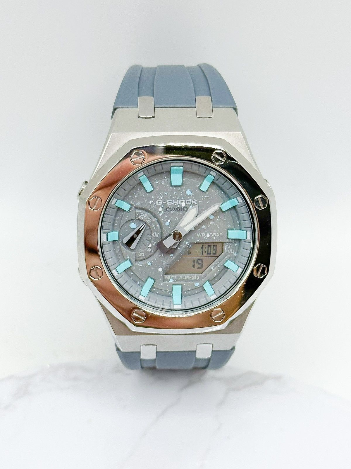 G Shock ️Tiffany Blue G Shock Casioak Mod Completey Custom ️ | Grailed