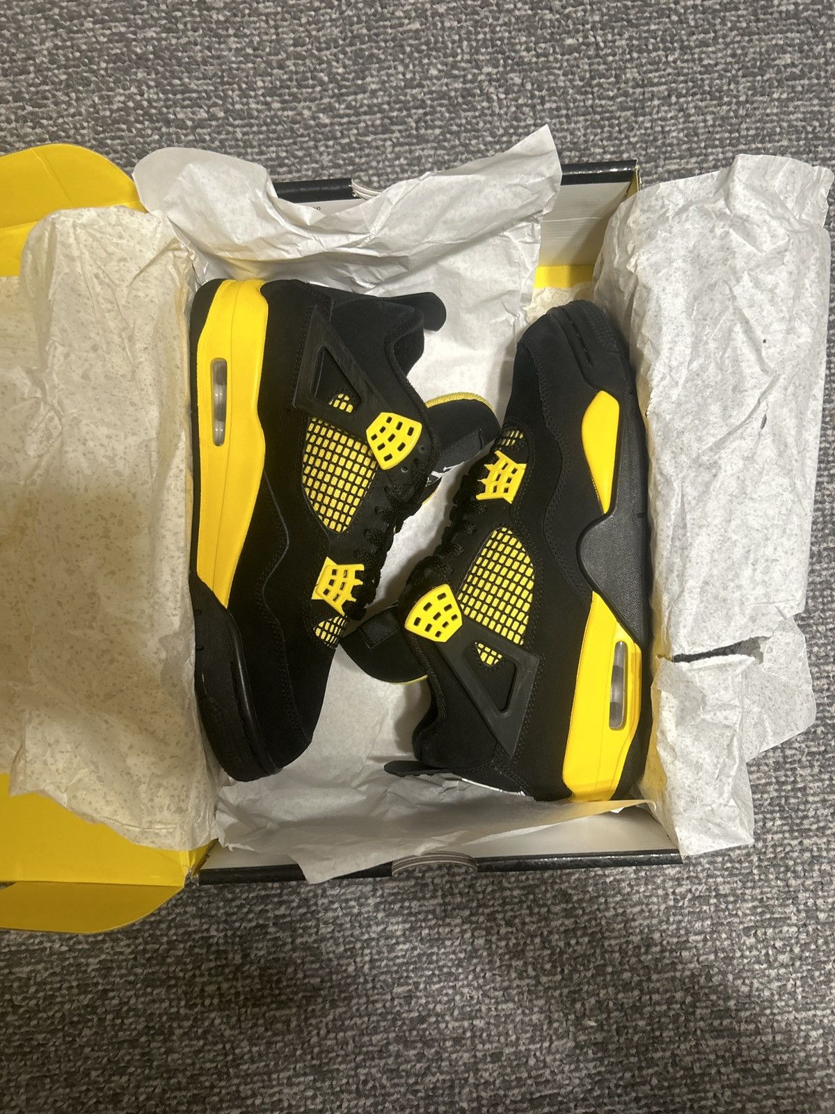 Nike Super Clean Jordan 4 Thunders | Grailed