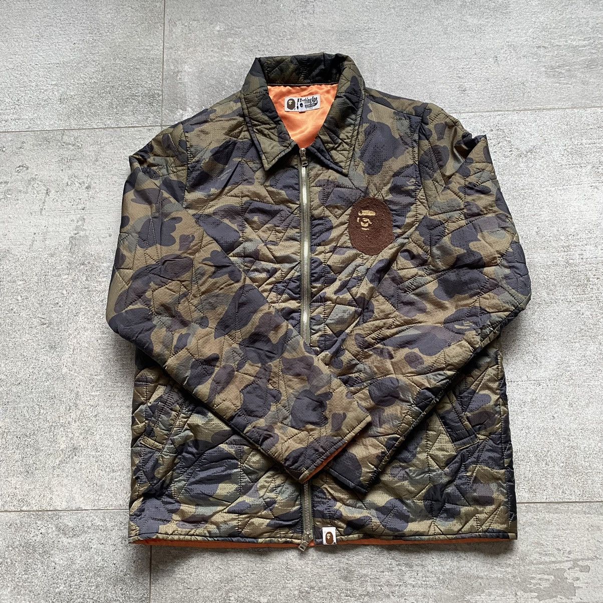 Bape A Bathing Ape BAPE Bapesta First Camo Quilted Jacket | Grailed