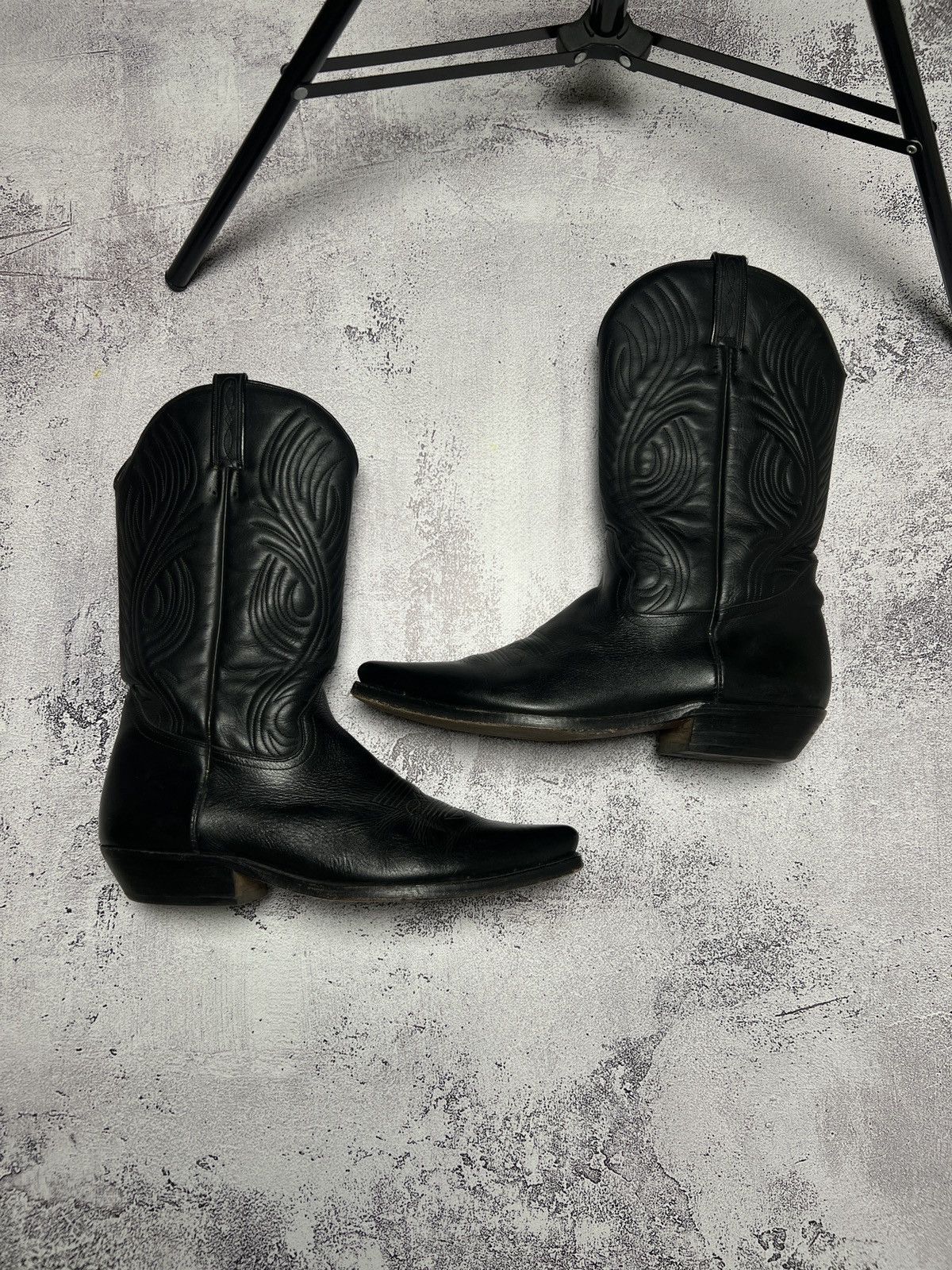 Avant Garde × Vintage × Western Rise Vintage Sancho Leather Cowboy ...