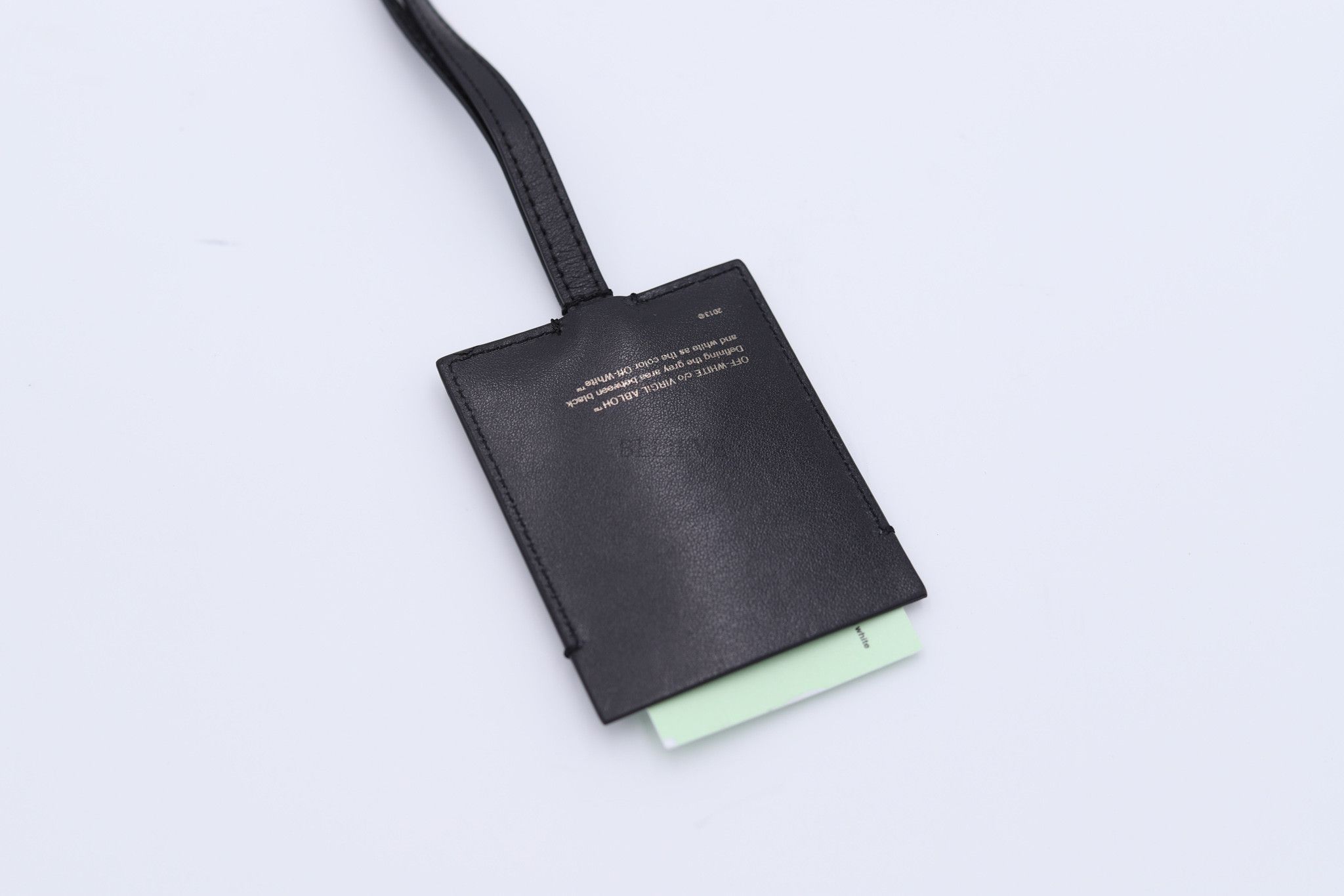 Off-White OFF-WHITE KEY HOLDER BLACK LEATHER LOGO 543 | Grailed