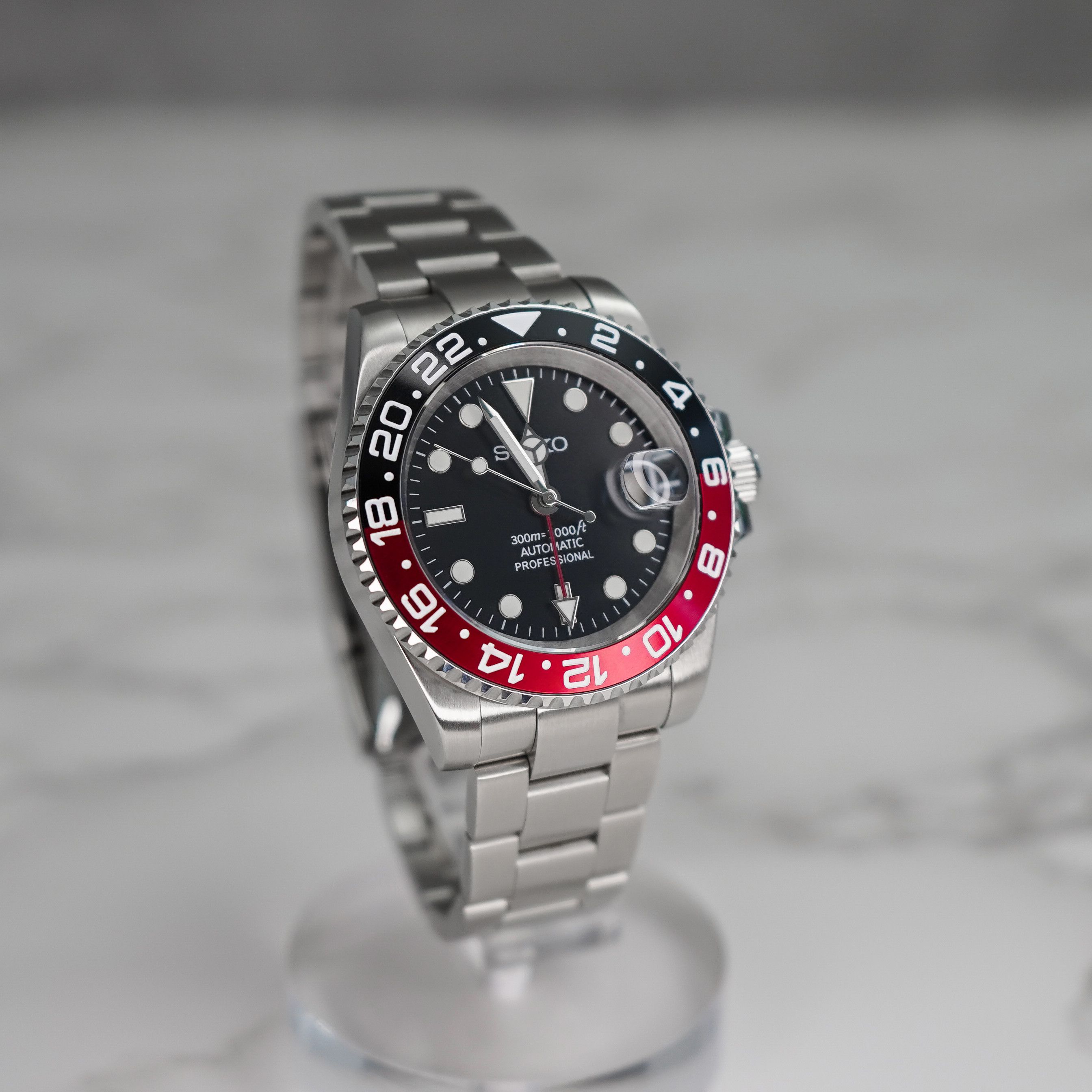 Seiko 40mm Coke GMT Submariner Seiko Mod Watch w/ NH34 Movement | Grailed