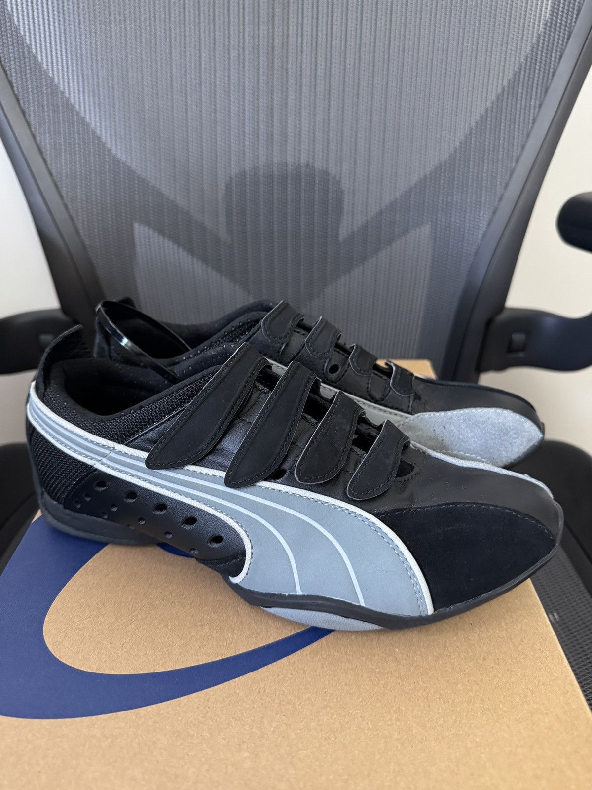 Puma Vintage Puma Y2K Velcro Black Grey Mostro Speedcat Sneakers | Grailed