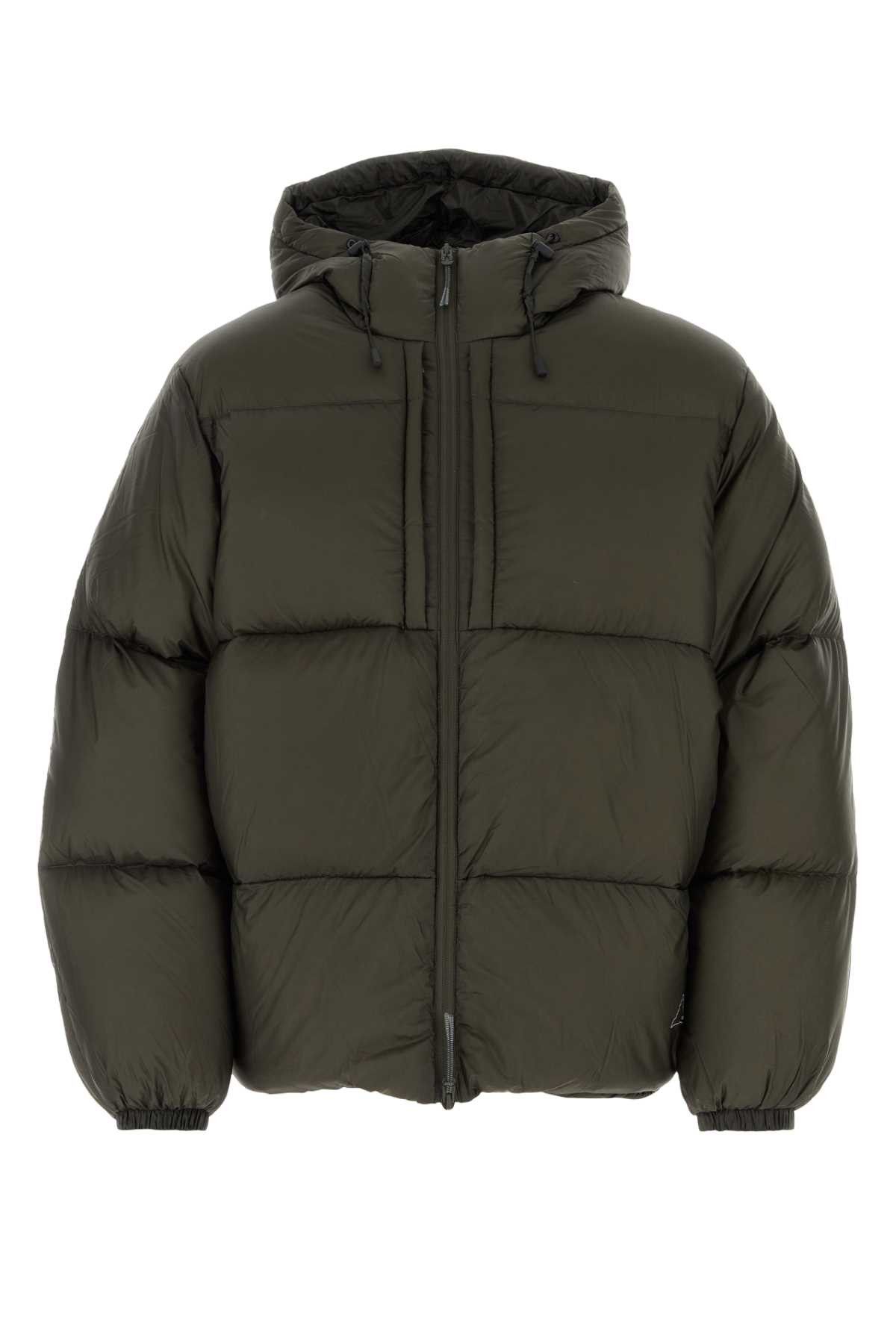 ROA Army Green Nylon Heavy Down Jacket | Grailed