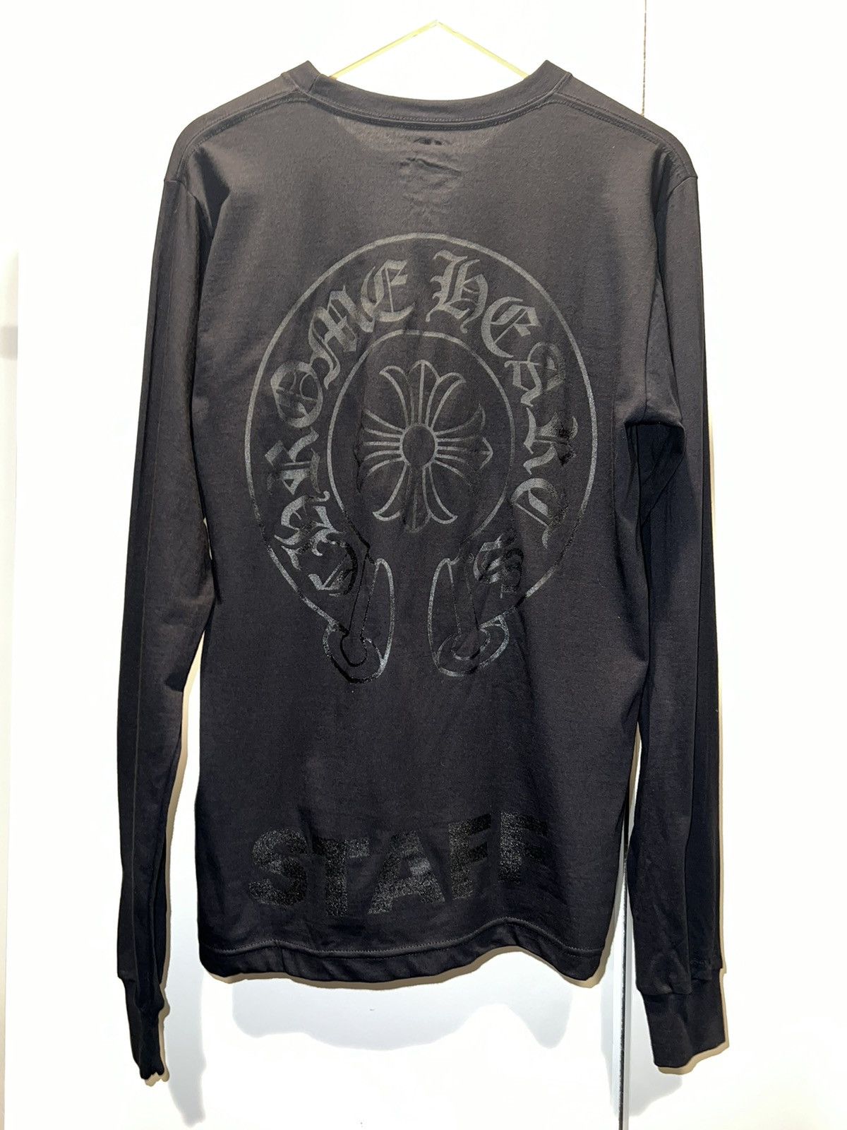 Chrome Hearts Medium Chrome Hearts shirt black on black long sleeve ...
