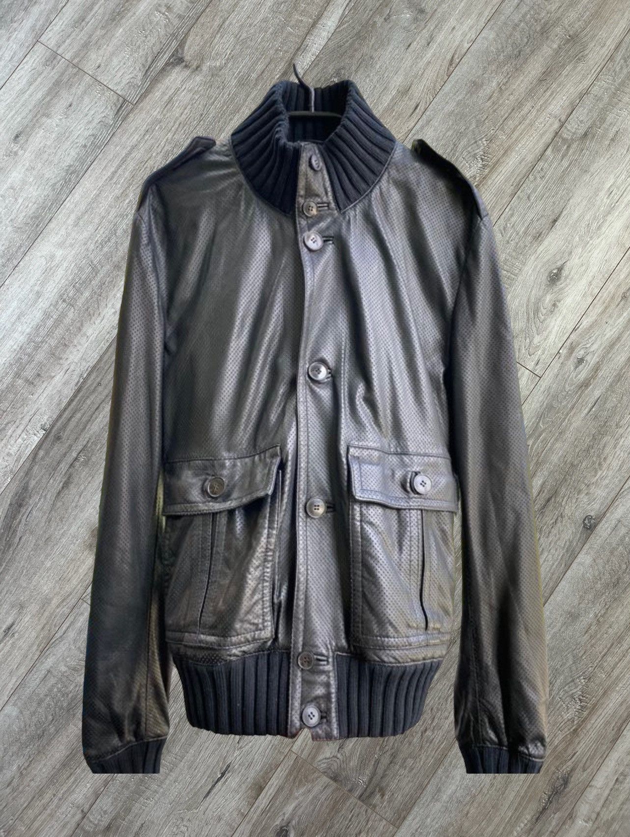 Gucci ICONIC GUCCI Madonna Perforated Leather Jacket | Grailed