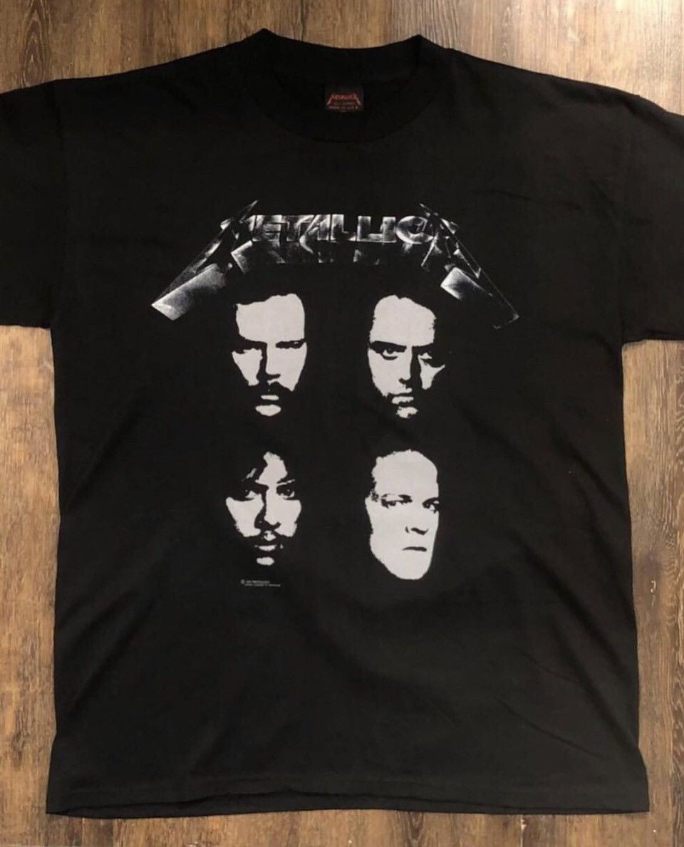 Metallica 1991 METALLICA- RARE MINT “BLACK” METALLICA TAG- SIZE XL ...