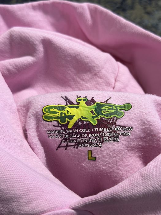 Young Thug Spider Sp5der Worldwide Pink Atlanta Hoodie | Grailed