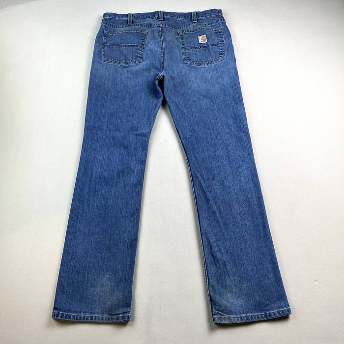 Carhartt Carhartt Jeans Mens 36x32 Blue Denim Relaxed Fit Stone Wash ...