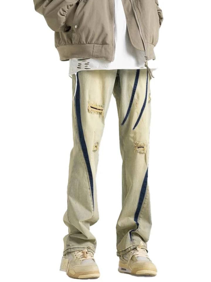 Vintage Mud-colored shabby jeans for men | Grailed