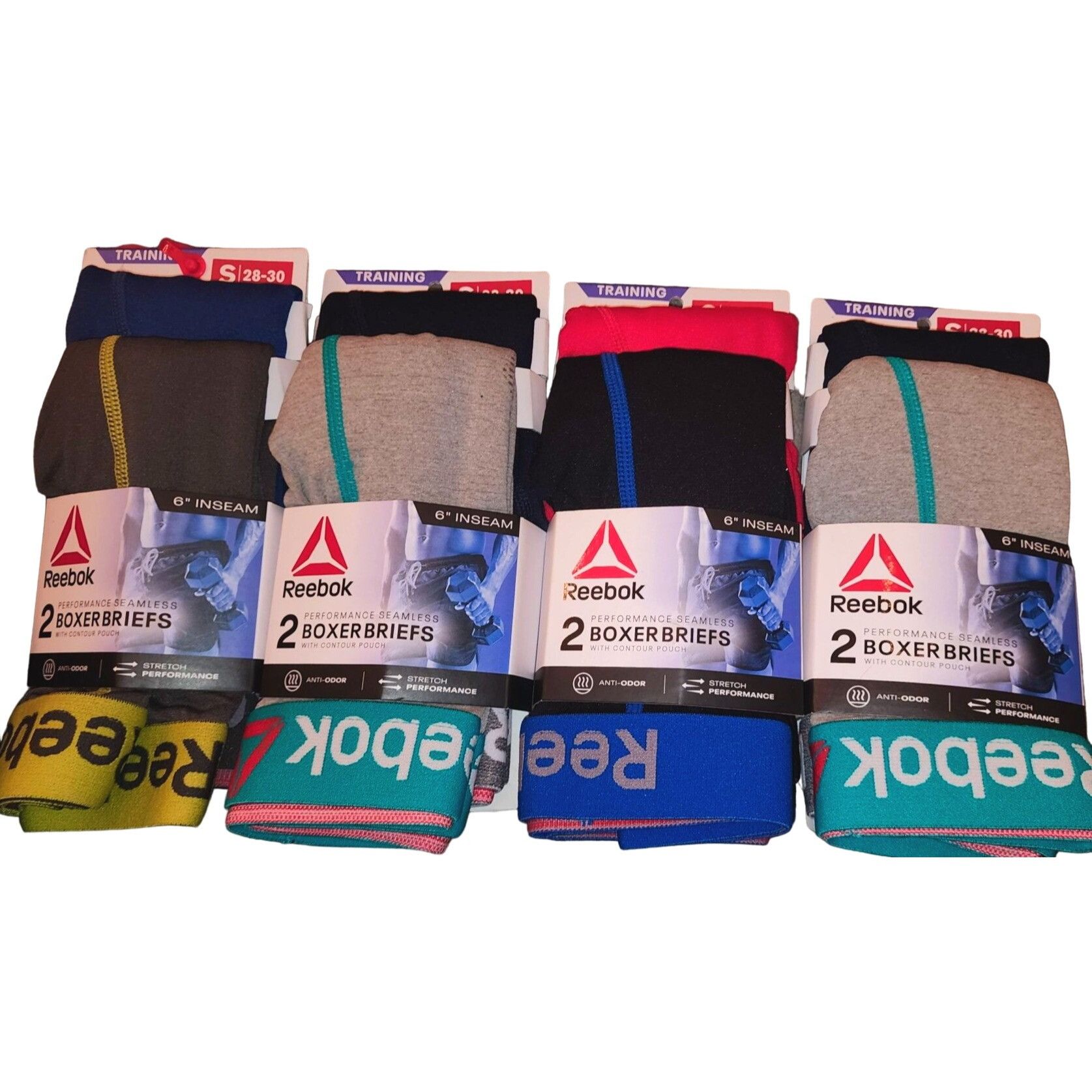 Reebok Brand New in Package REEBOK Mens SMALL 2 Pack Performance Se ...