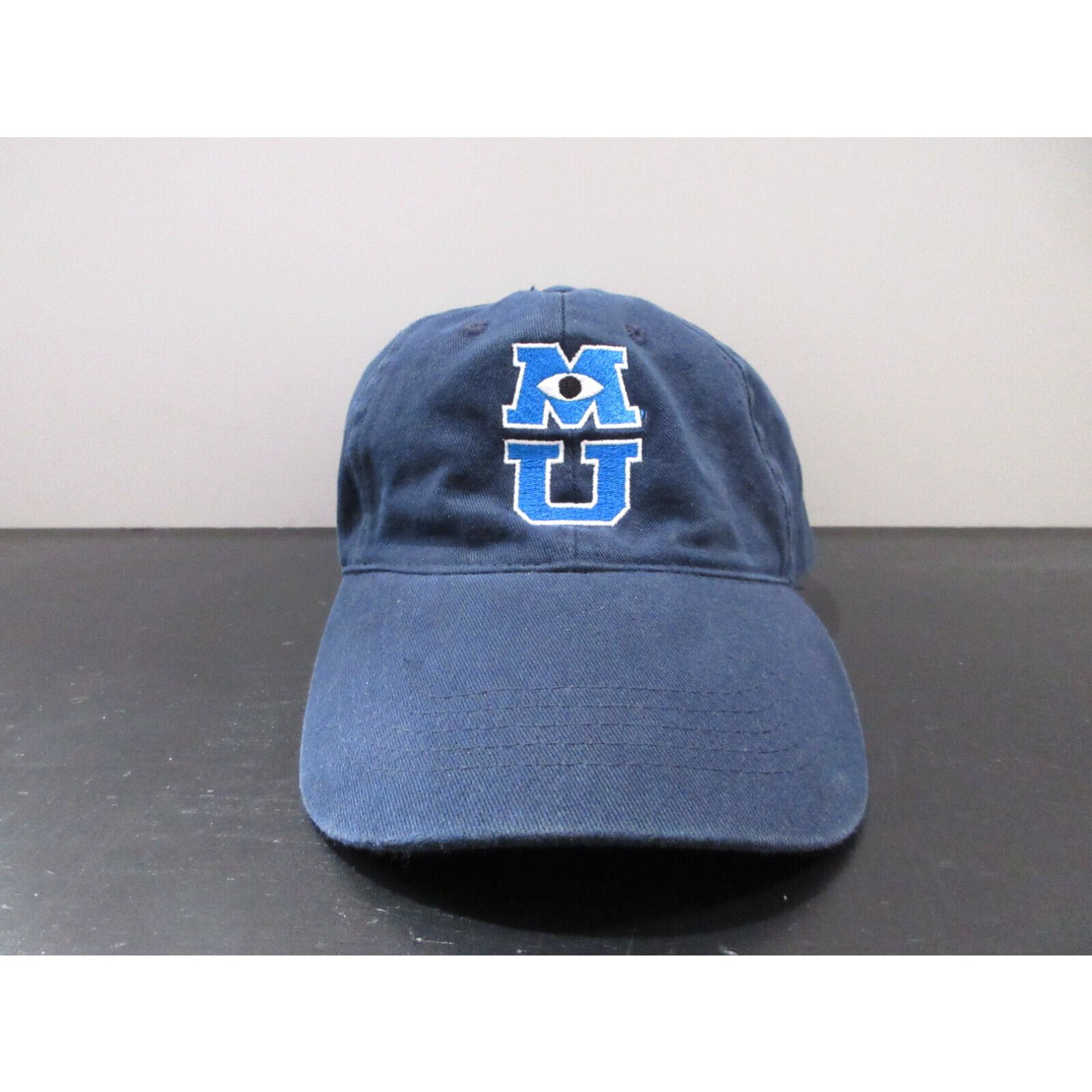 Disney Monsters Inc Hat Cap Strap Back Blue White Pixar Disney World ...