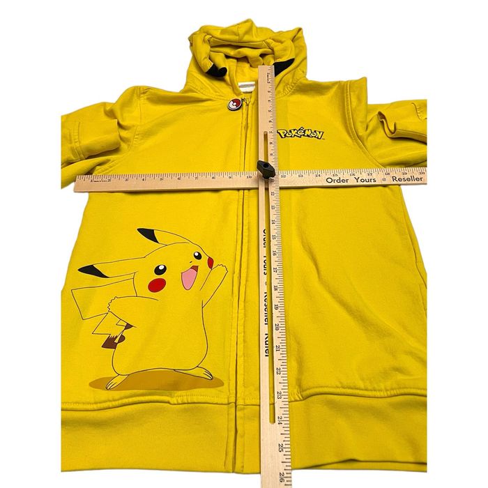 Pokemon Pikachu Hoodie Zip Jacket with Bendable 3D Ears - Official ...
