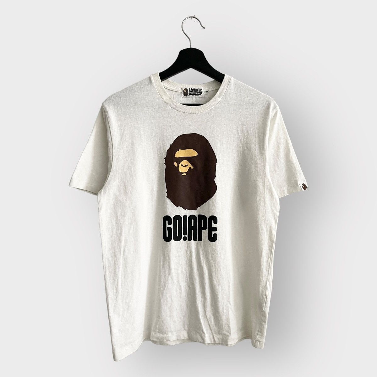 Bape Bape OG Ape Head GO APE! Tee (M) | Grailed