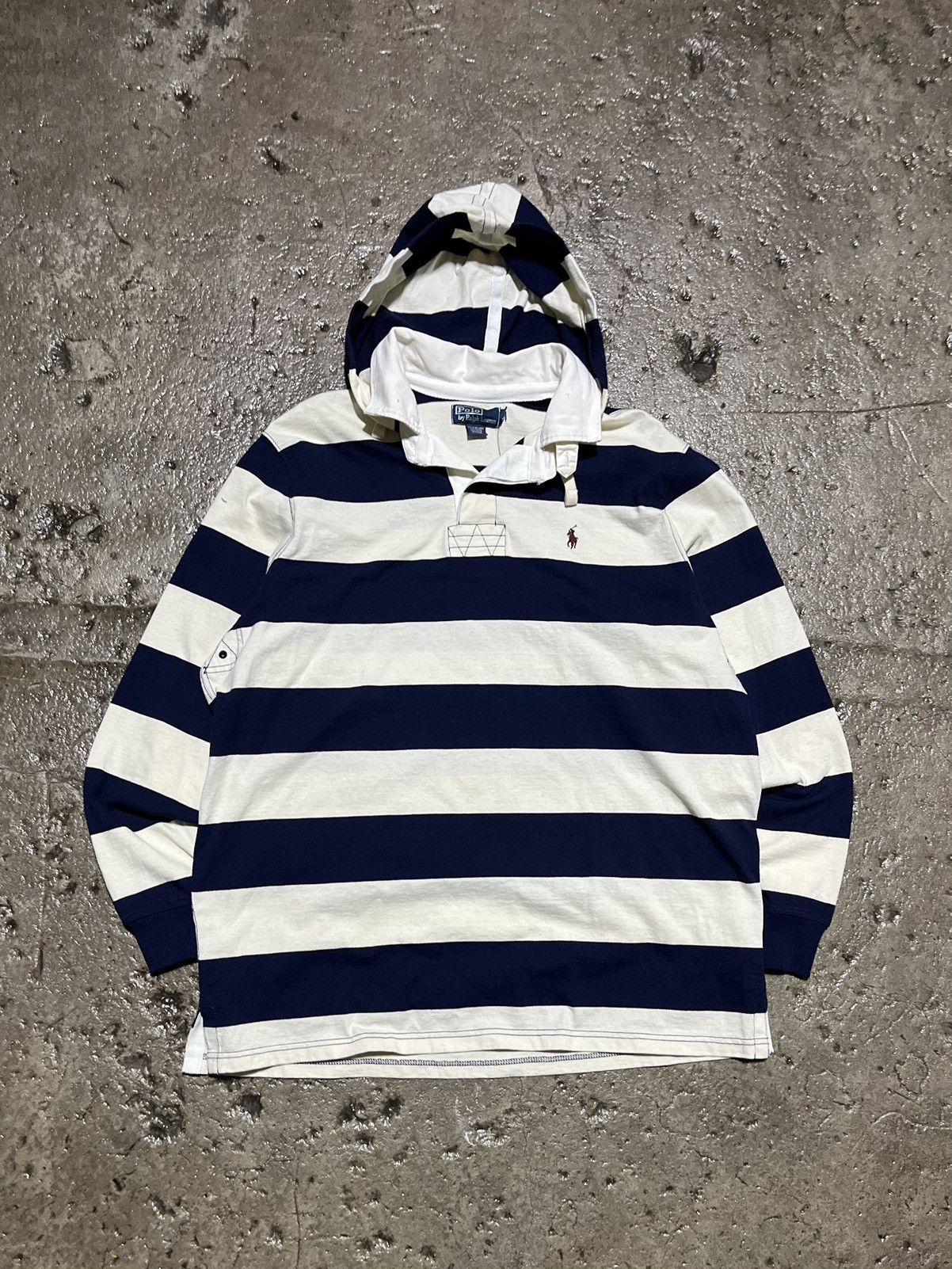 Polo Ralph Lauren × RRL Ralph Lauren × Vintage CRAZY VINTAGE POLO RALPH LAUREN RUGBY STRIPED ...