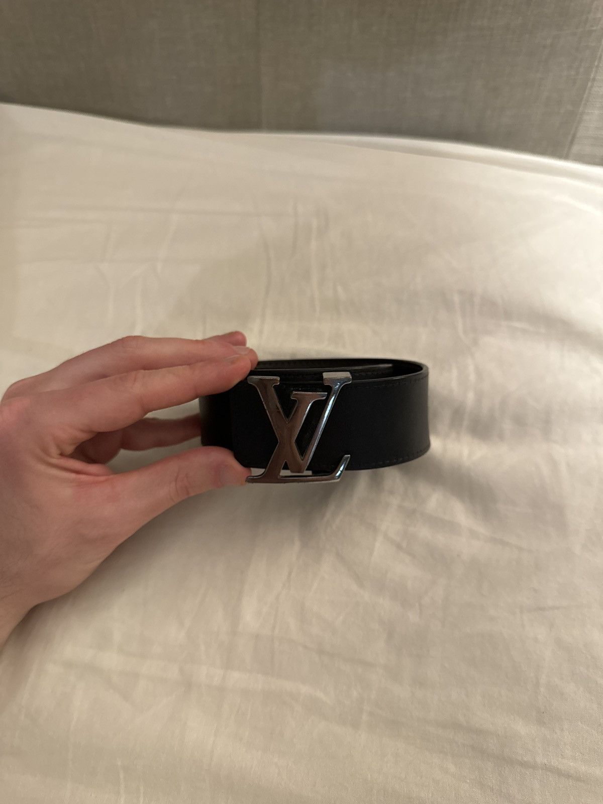 Louis Vuitton Double sided (black&brown) classic belt | Grailed
