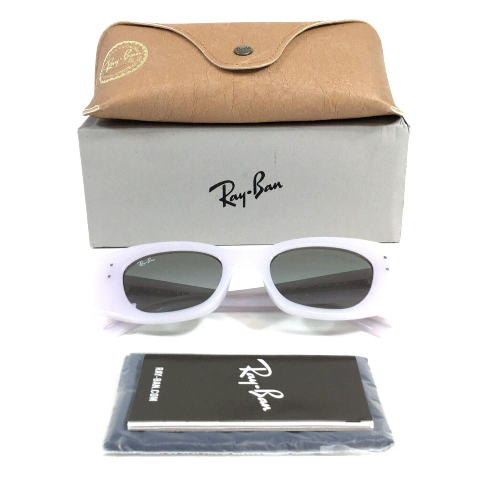 Vintage Snow White Frames With Gray Gradient Lenses Accentuating ...