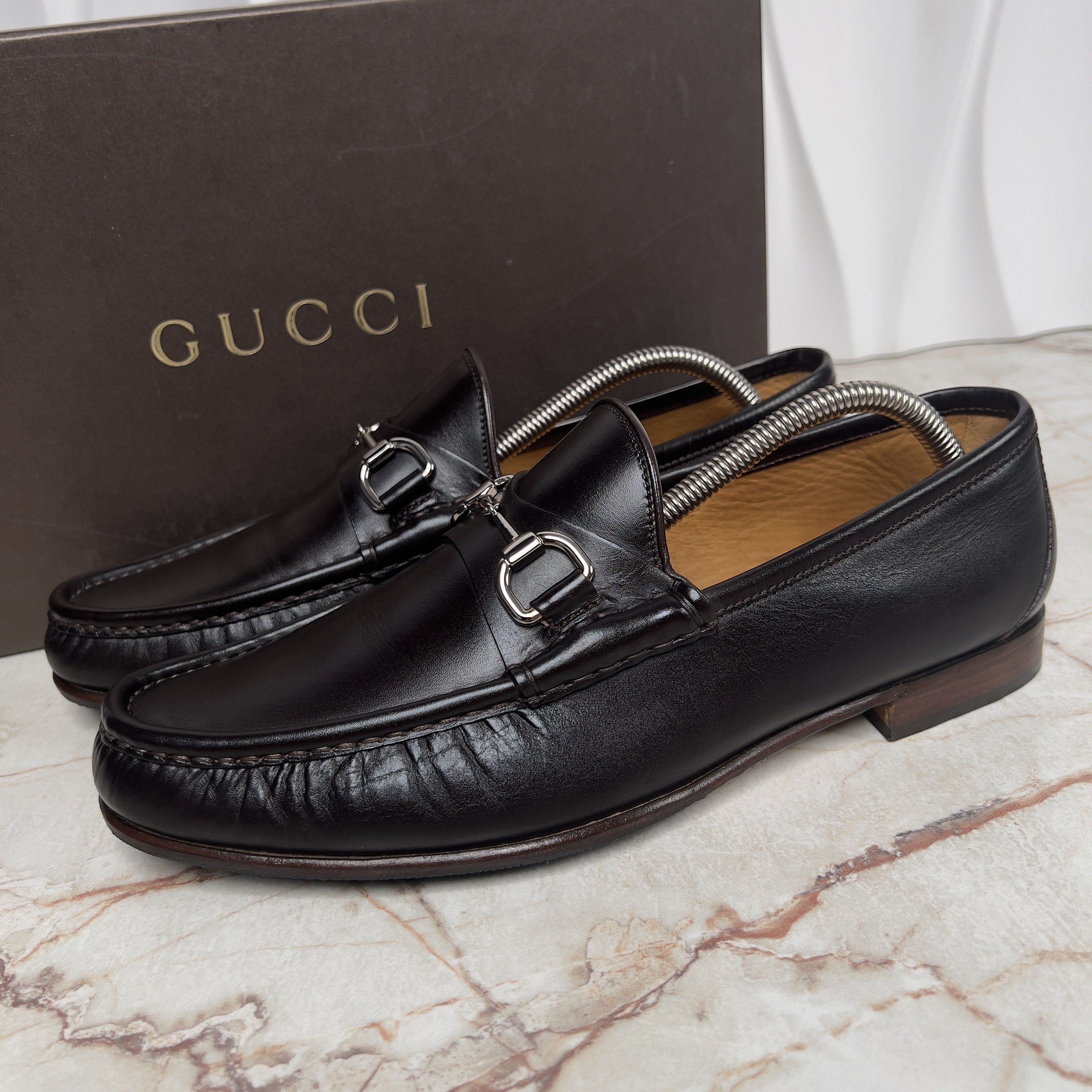 Gucci Iconic 1955 Horsebit Loafers Brown Leather | Grailed