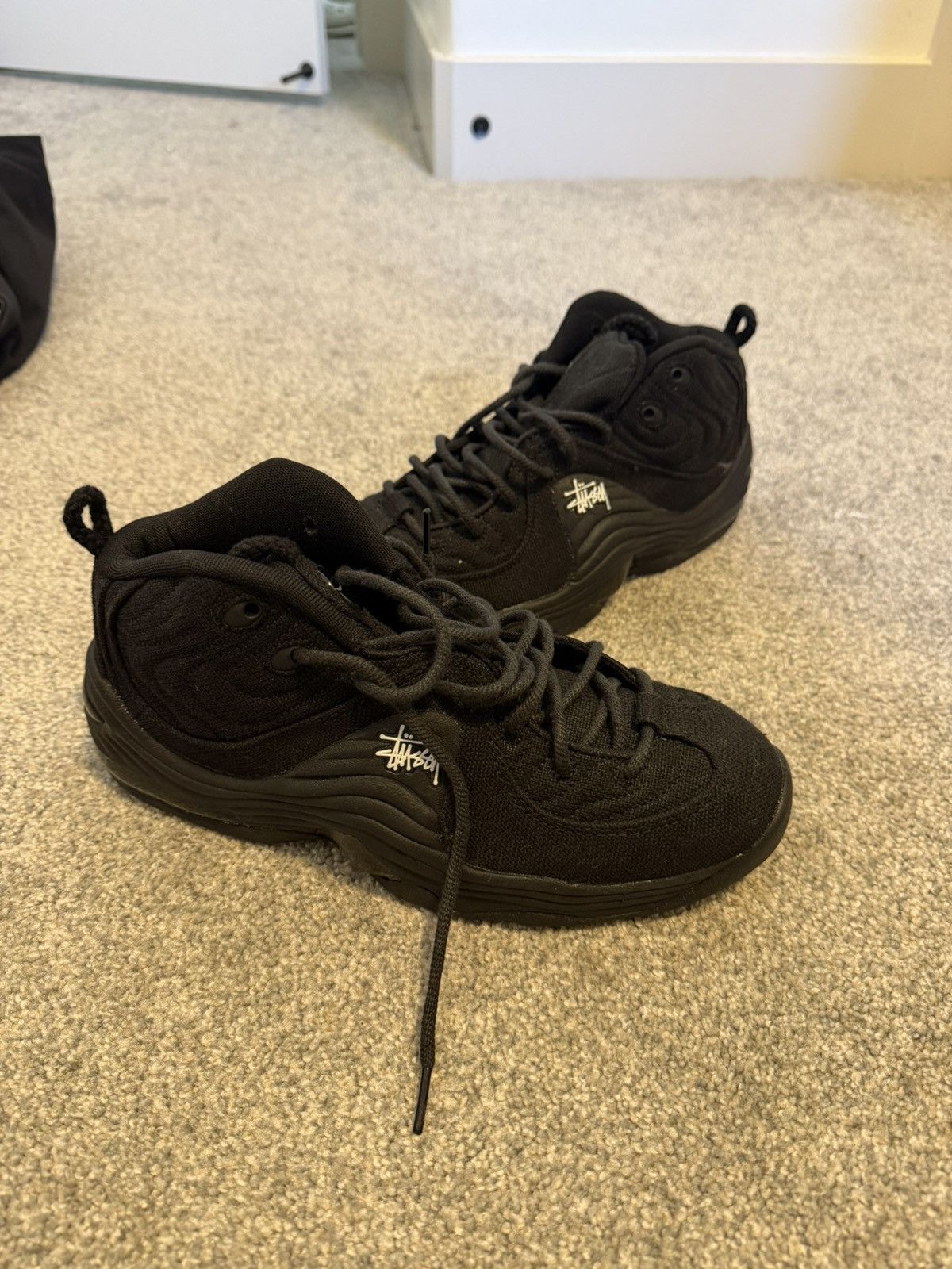 Nike × Stussy Nike Air Penny 2 x Stüssy Black — US 8 | Grailed