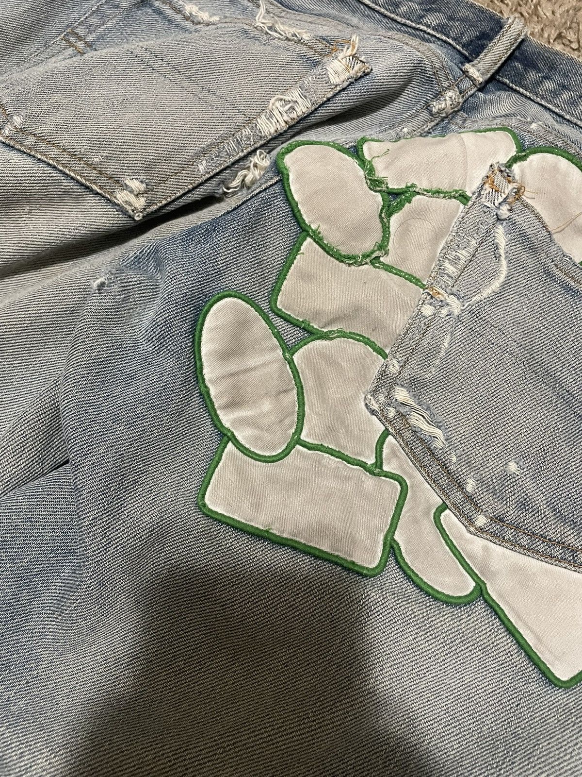 Undercover Undercover SS05 But Beautiful “Graffiti Patch” Denim | Grailed
