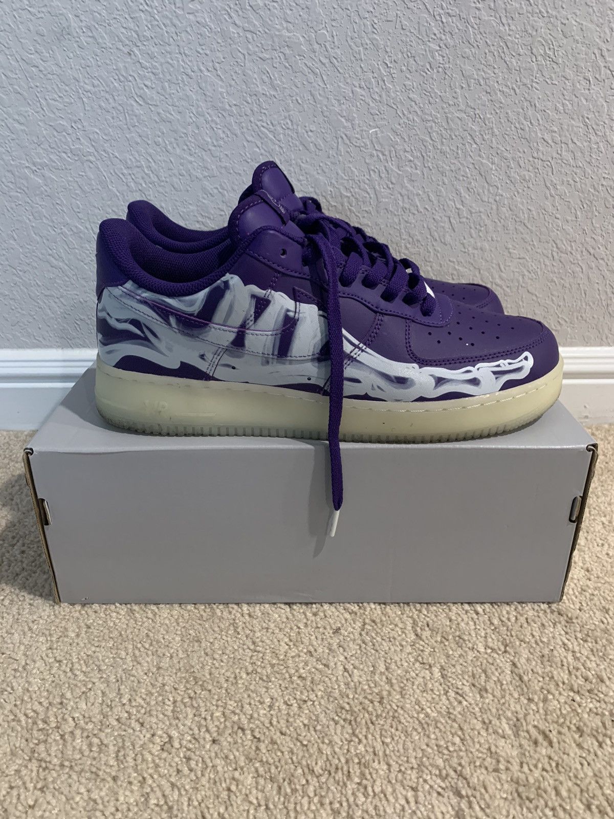 Nike Air Force 1 Low 'Purple Skeleton' | Grailed