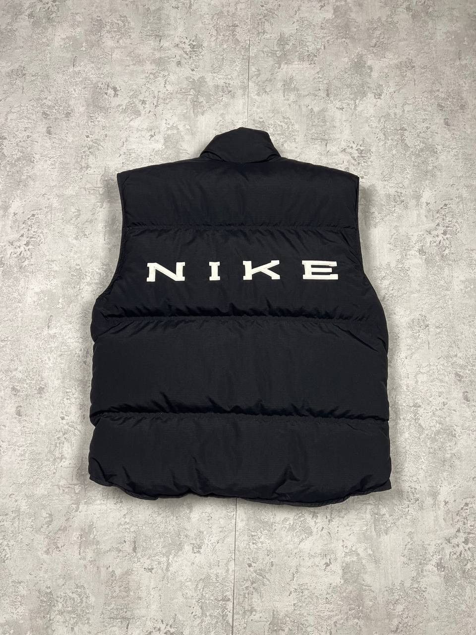 Nike RARE Vintage Nike Puffer Reversible Vest Big Logo | Grailed