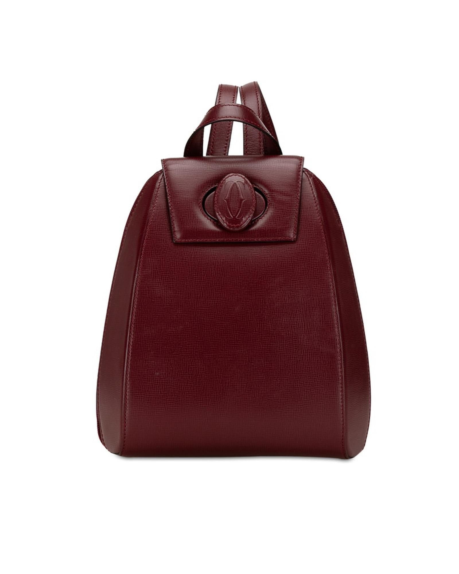 Cartier Luxury Red Leather Backpack Bag | Grailed