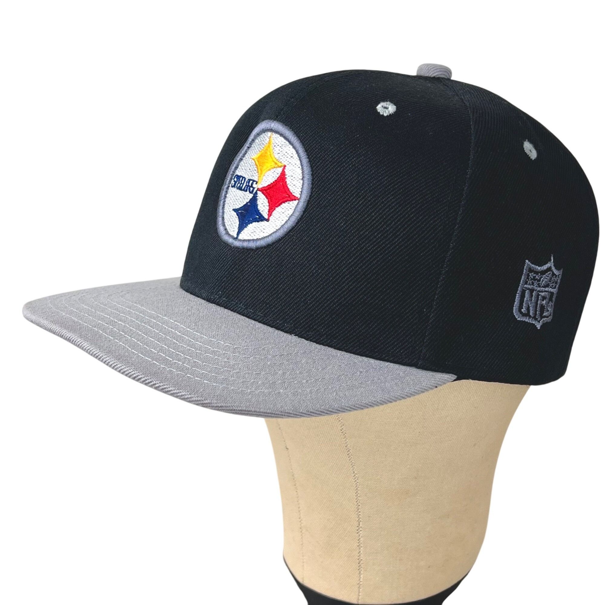 NFL Pittsburgh Steelers NFL Snapback Hat Black & Gray Adjustable | Grailed