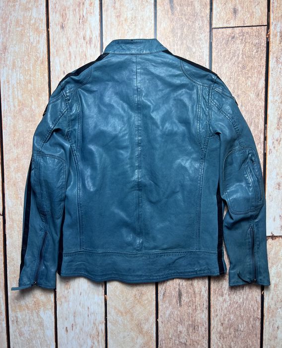 Leather Racing leather jacket Gulf Grand prix oryginal | Grailed
