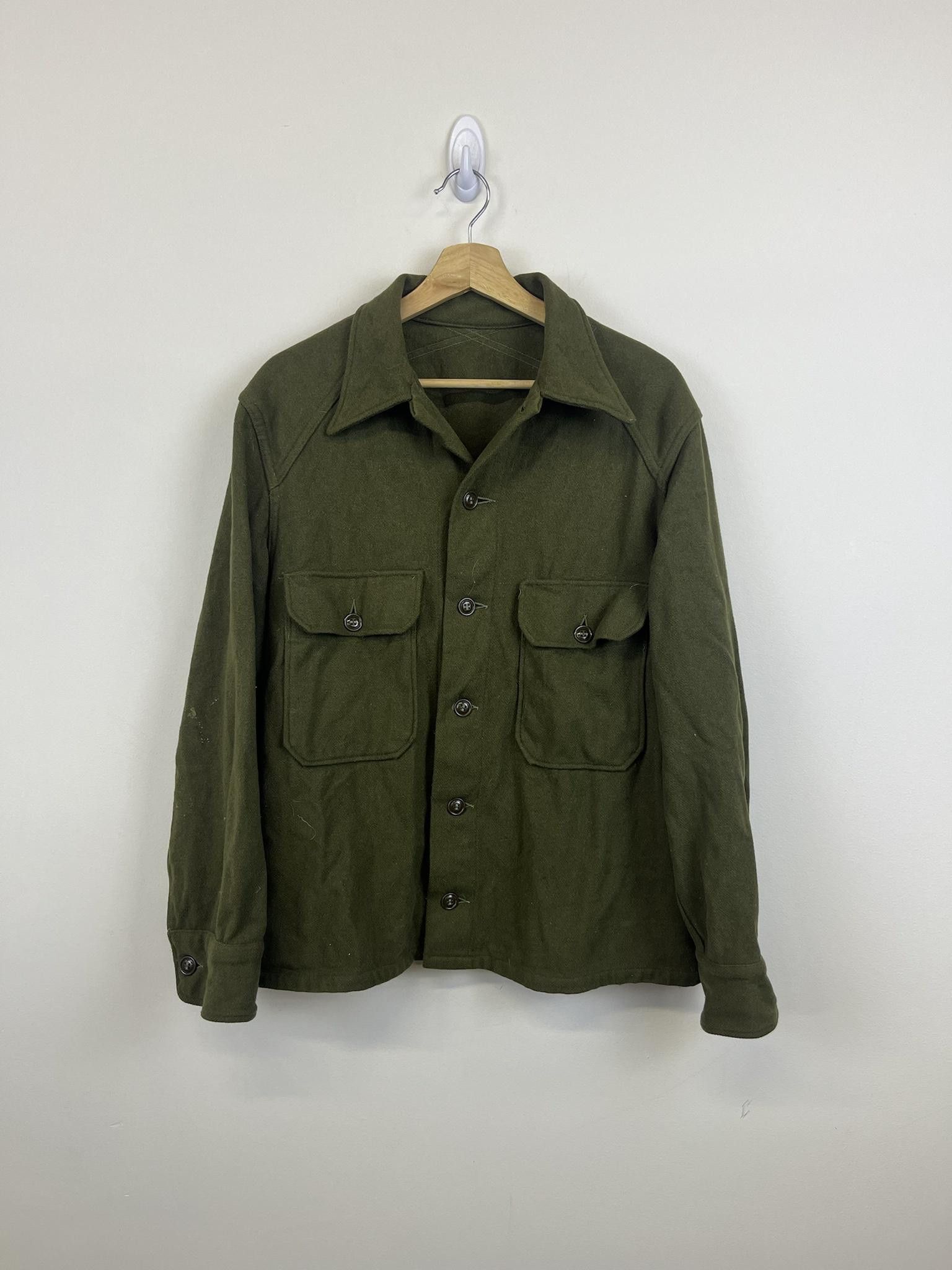 Military × Streetwear × Vintage Vintage Military GI Wool Button Up ...