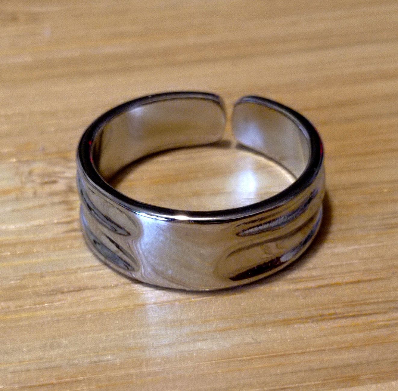 Designer × Japanese Brand × Vintage Vintage Float Shine Silver Ring ...