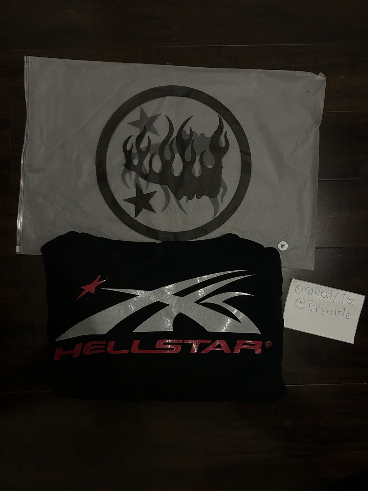 HELLSTAR (IN HAND) | Hellstar Gel Sports Logo Hoodie -- Medium | Grailed