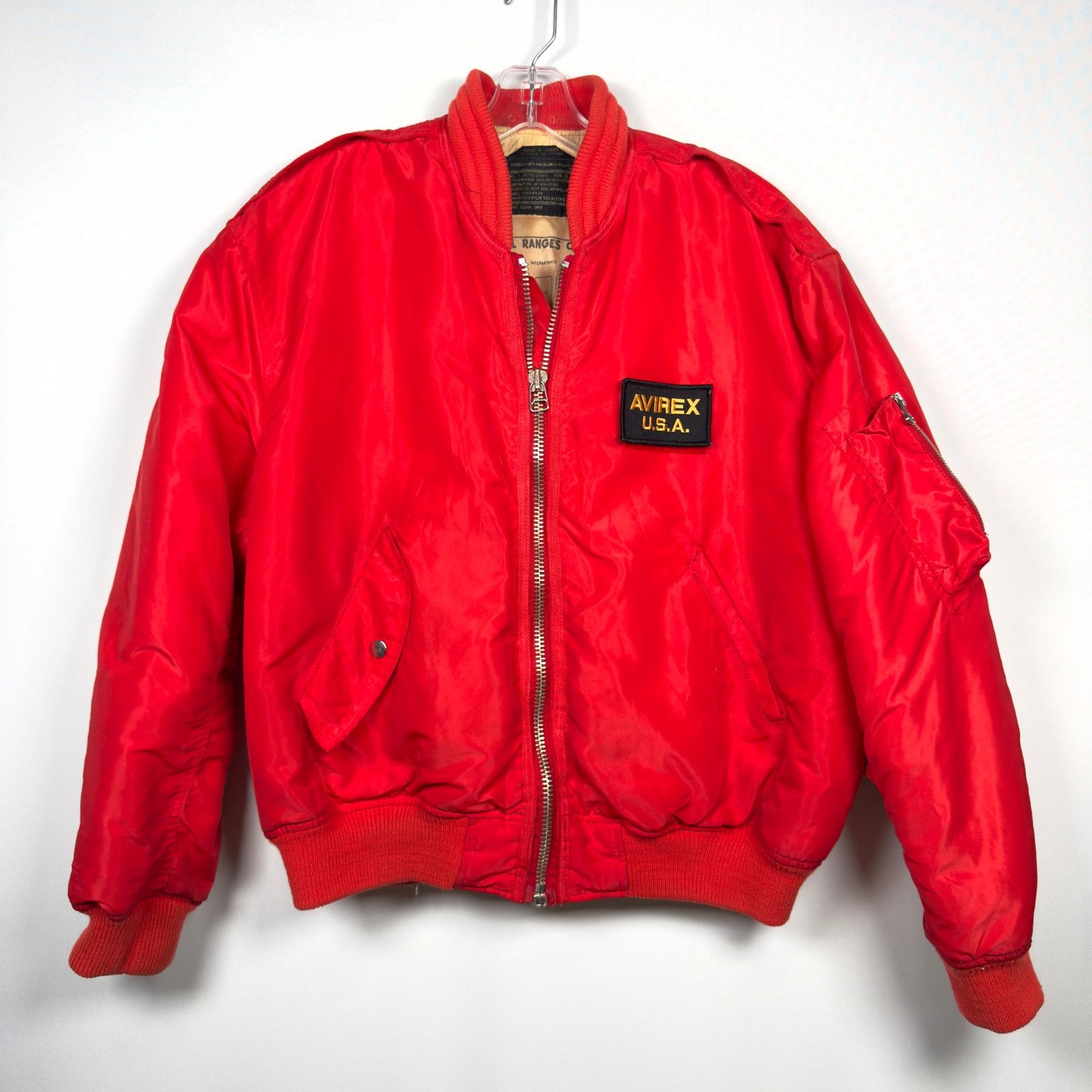 Avirex Avirex Flyer's Intermediate Nylon Full Zip Flight Jacket S | Grailed