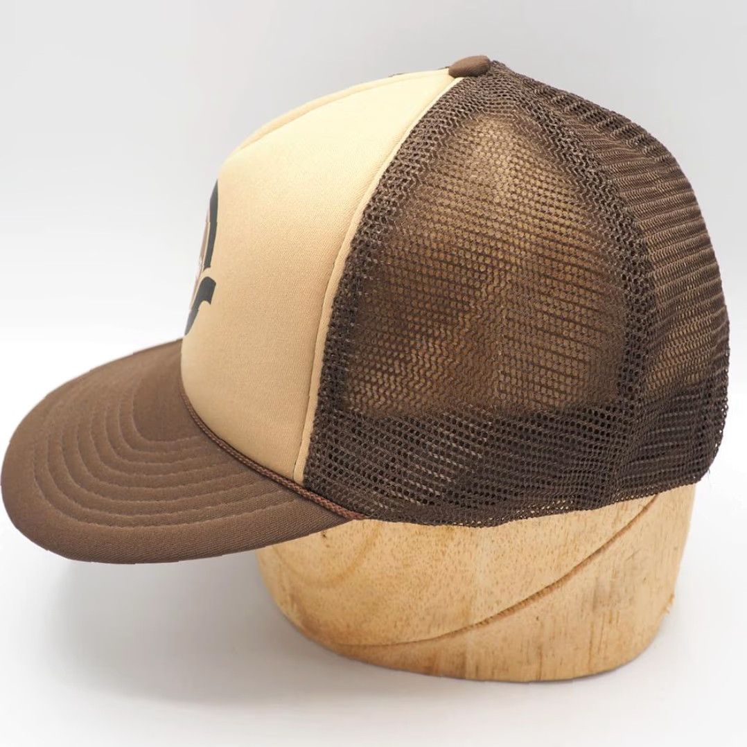 Vintage Authentic Barrett Mesh Cap Farmer Style Snapback Trucker Hat ...